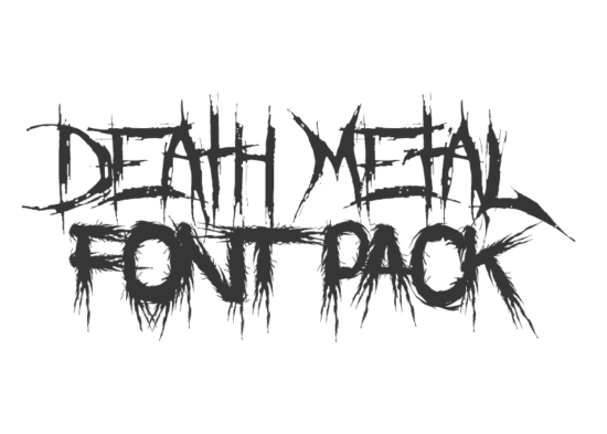 Death Metal Font Pack - Font's so scary they're criminal